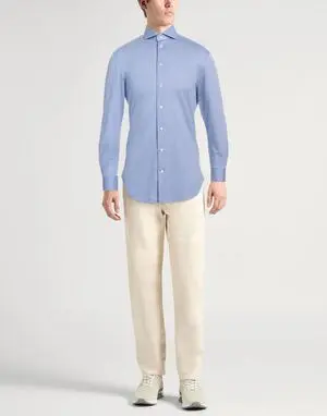 Emporio Armani Shirt Size Virgin Wool, Lyocell - Blue