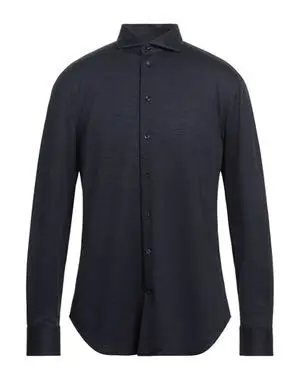 Emporio Armani Shirt Size Virgin Wool, Lyocell - Midnight Blue