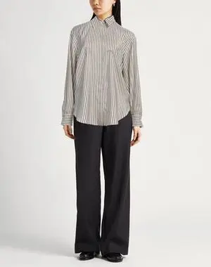 Brunello Cucinelli Striped Poplin Shirt - Beige