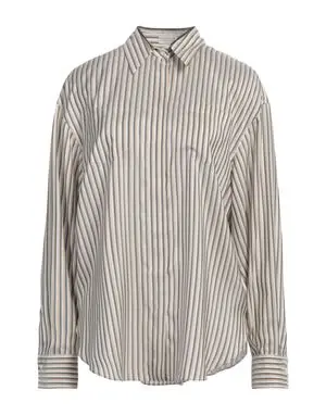 Brunello Cucinelli Striped Poplin Shirt - Beige
