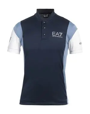 EA7 T-shirt Size Recycled Polyester - Navy