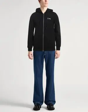 Emporio Armani Cotton-elastane Fleece Sweatshirt - Black