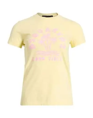 Dsquared2 Cotton Elastane Printed T-shirt - Yellow