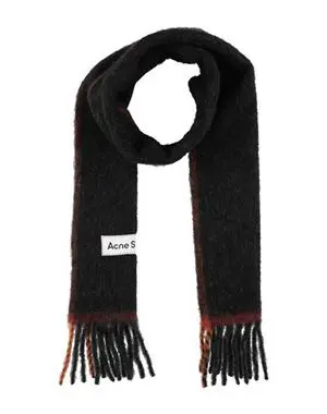 Acne Studios Scarf Alpaca Wool, Wool, Nylon, Mohair Wool - Black