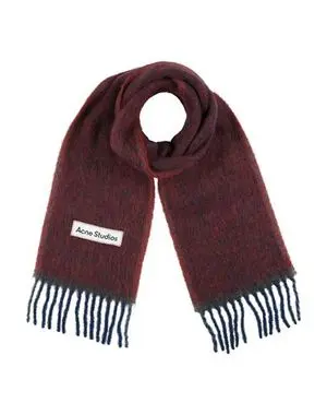 Acne Studios Man Scarf Light Grey Size - Alpaca Wool, Wool, Nylon, Mohair Wool Red