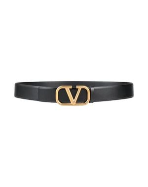 Valentino Garavani Leather Belt - Black