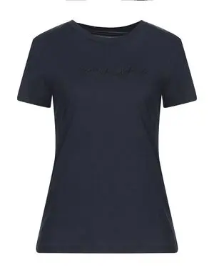 Armani Exchange T-shirt With Embroidered Logo - Navy