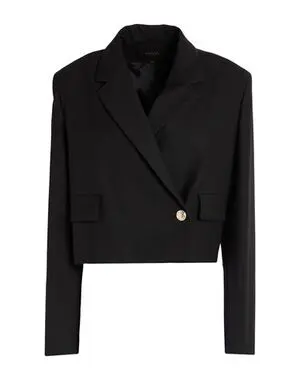 Maje Woven Double-breasted Blazer