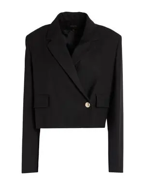 Maje Woven Double-breasted Blazer