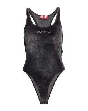 Diesel Bodysuit In Chenille With Appliqués