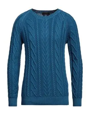 MOORER Cashmere Cable-Knit Crewneck Sweater Deep Teal