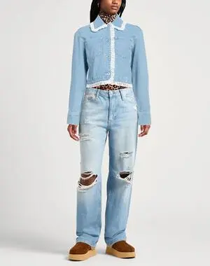 Kenzo Denim Jacket With Lace Trims