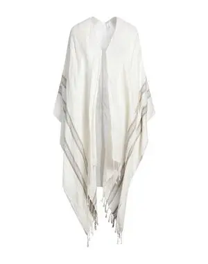 Brunello Cucinelli Linen Cape - White