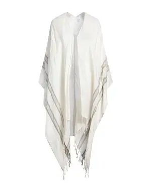 Brunello Cucinelli Linen Cape - White