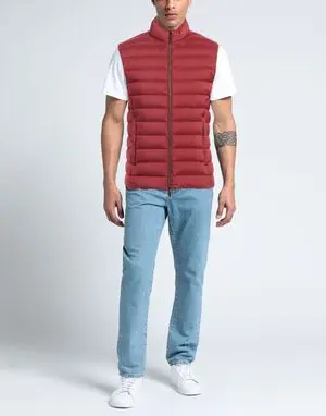 MOORER Quilted Vest - Red