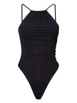 Dsquared2 Asymmetric One-Piece Swimsuit - Black
