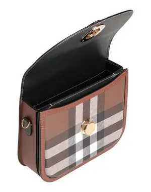 Burberry Leather Flap Crossbody Bag