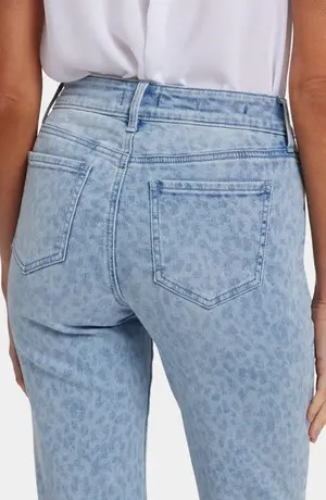 NYDJ Marilyn Leopard Pattern Capri Jeans