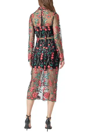 Endless Rose Floral Embroidered Midi Dress