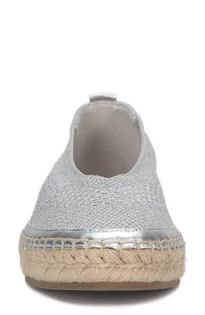 Lucky Brand Orena Platform Espadrille - Metallic Silver
