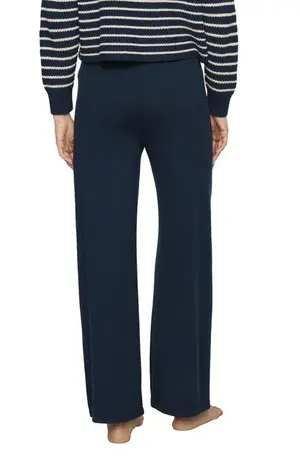 Eberjey Fine Gauge Sweater Knit Lounge Pants - Navy