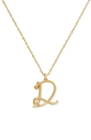 Kate Spade New York Kate Spade New York Initial Pendant Necklace Gold - D