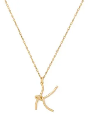 Kate Spade New York Kate Spade New York Initial Pendant Necklace Gold - K