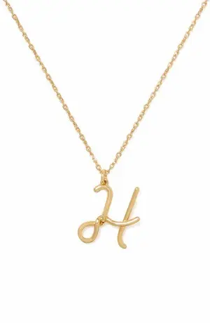 Kate Spade New York Kate Spade New York Initial Pendant Necklace Gold