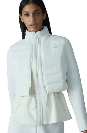 Mackage Priscilla 3-in-1 Hybrid Jacket With Down Vest - Cream