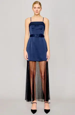 green emerald velvet dress English Factory