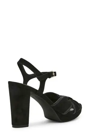 Anne Klein Platform Sandal - Black Sued