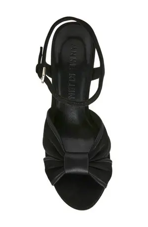 Anne Klein Platform Sandal - Black Sued