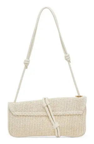 Dolce Vita Alice Raffia Shoulder Bag - Natural