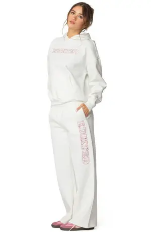 EDIKTED Mili Logo Hoodie - White