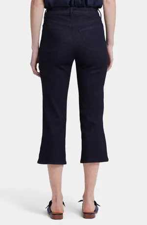 NYDJ Joni High Waist Capri Jeans With Button Detail