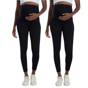 Motherhood Maternity Essential Stretch Secret Fit Over The Belly Maternity Leggings - Black