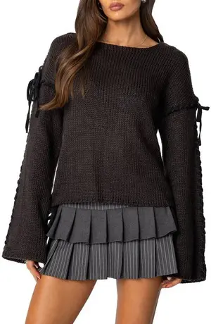 Women's Lace-Up Sweaters