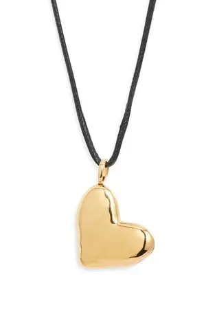 Monica Vinader Monica Vinader Heart Locket Pendant Necklace 18k Gold Vermeil