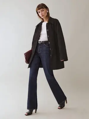 REFORMATION Celine Leather Jacket - Black