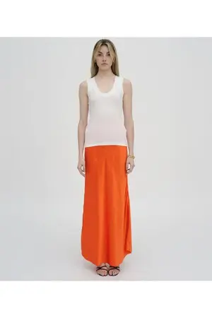 Rosetta Getty Bias Maxi Skirt