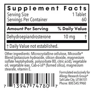 ALLERGY RESEARCH GROUP Dhea 10mg Micronized Lipid Matrix 60 Tablets