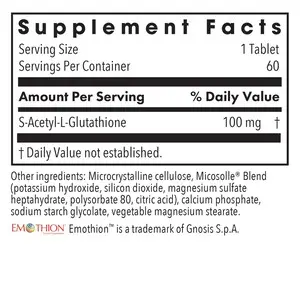 ALLERGY RESEARCH GROUP Acetyl L-glutathione 60 Tablets