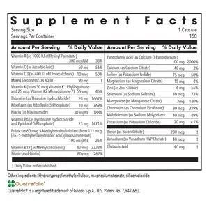 ALLERGY RESEARCH GROUP Multi-vi-min W/o Cu And Fe 150 Capsules