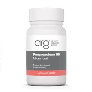 ALLERGY RESEARCH GROUP Pregnenolone 50mg Micronized Lipid Matrix 60 Tablets - One-color
