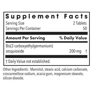 ALLERGY RESEARCH GROUP Organogermanium 100 Tablets
