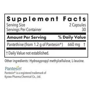 ALLERGY RESEARCH GROUP Pantethine 330mg 60 Capsules