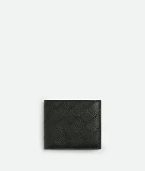 BOTTEGA  VENETA Intrecciato Bi-fold Wallet - Dark Green