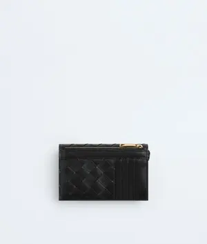 Bottega Veneta Andiamo Zipped Card Case - Black