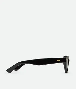 Bottega Veneta Cat Eye Eyeglasses - Black/transparent