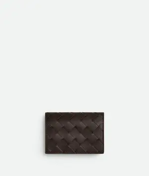 BOTTEGA  VENETA Intrecciato Business Card Case - Fondant/matcha